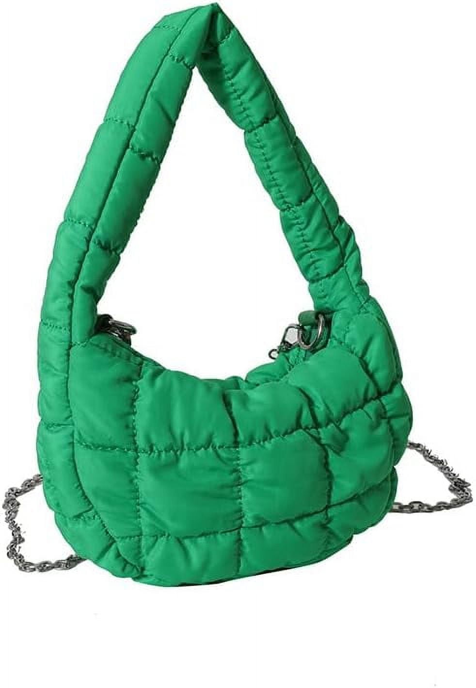Kukuzhu Small Quilted Tote Bag for Women, Soft Puffer Tote Bag ...