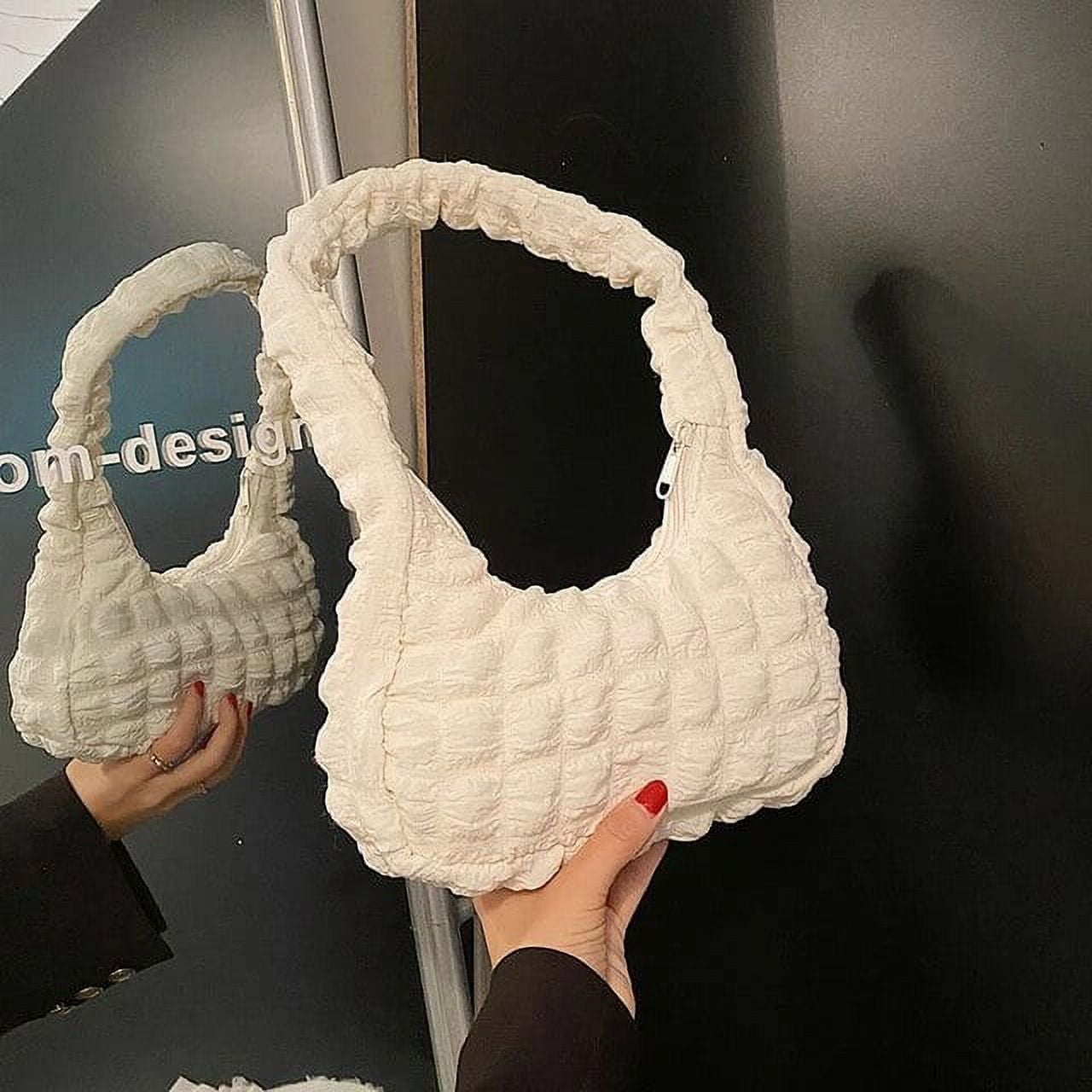 Kukuzhu Soft Canvas Portable Bubble Flower Tote Bags Bubble Hobo Bags ...