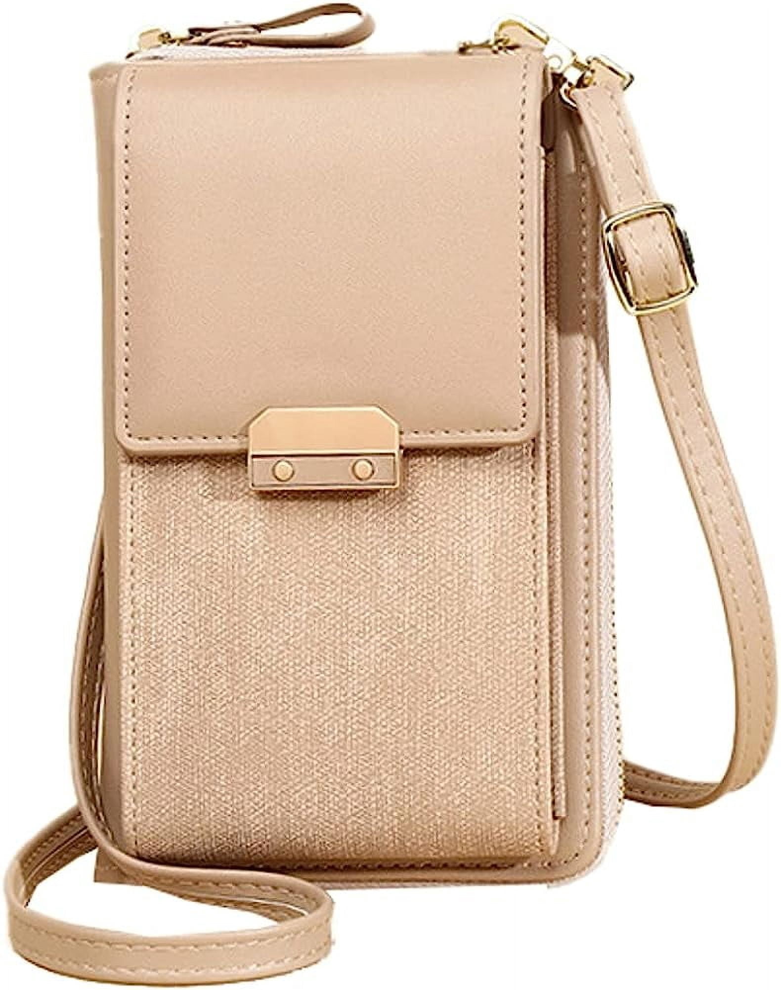 Kukuzhu Square Crossbody Bag for Women Buckle Small Wallet Purse PU ...