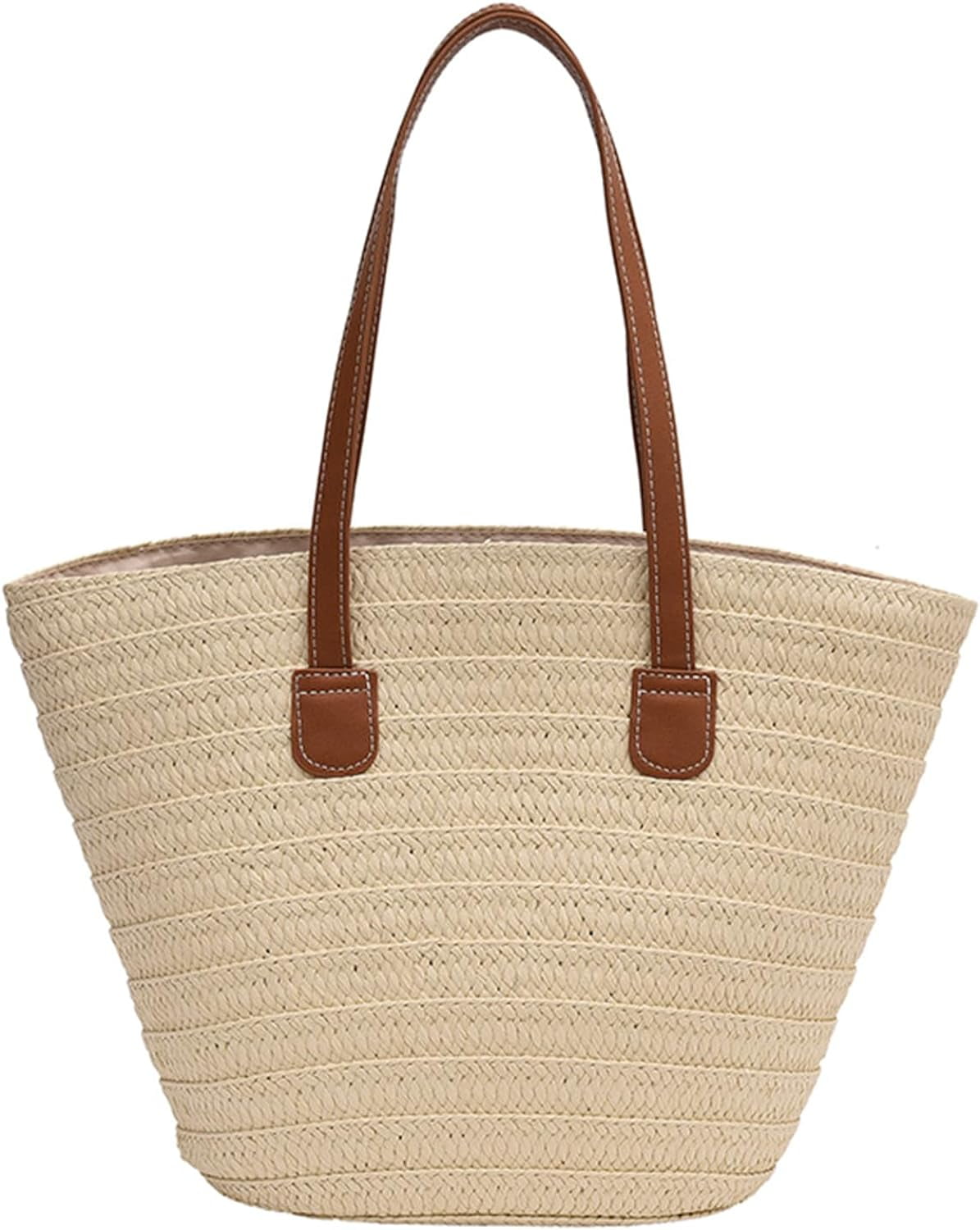 Kukuzhu Straw Beach Bag, Summer Straw Handbags for Women TrendyStraw ...
