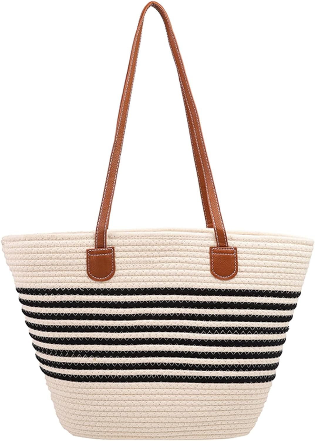 Kukuzhu Straw Beach Bag, Summer Woven Tote Bag Shoulder Handbag Straw ...