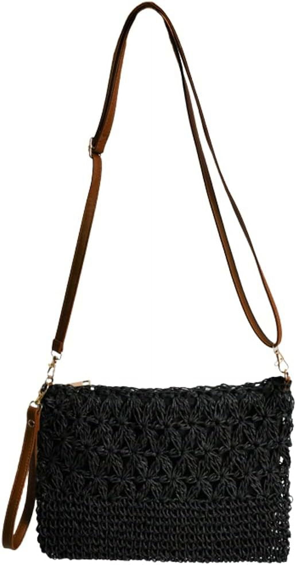 Kukuzhu Straw Clutch Purses Women Summer Beach Crossbody Bags Handwoven ...