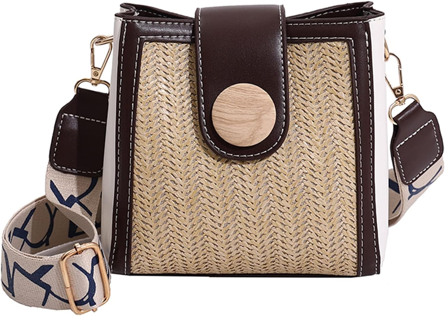 Kukuzhu Straw Purses for Women Vacation, Summer Straw Beach Bag Small ...