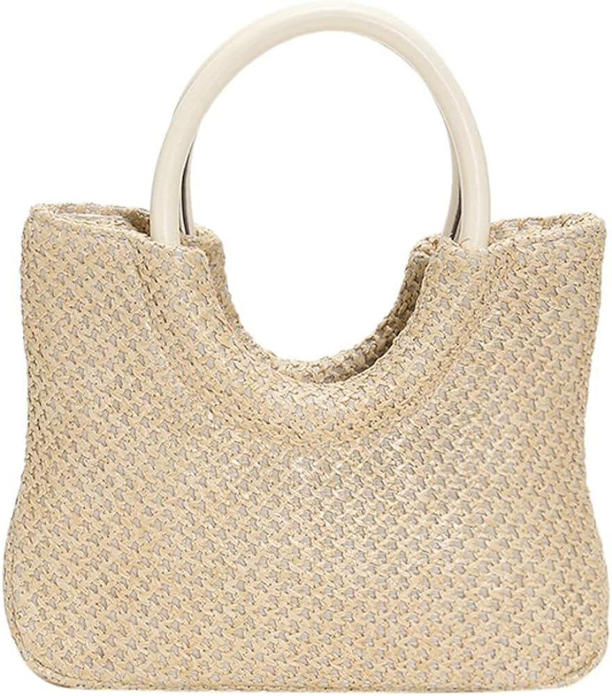Kukuzhu Straw Tote Handbag for Women Small Handwoven Tote Bags Summer ...