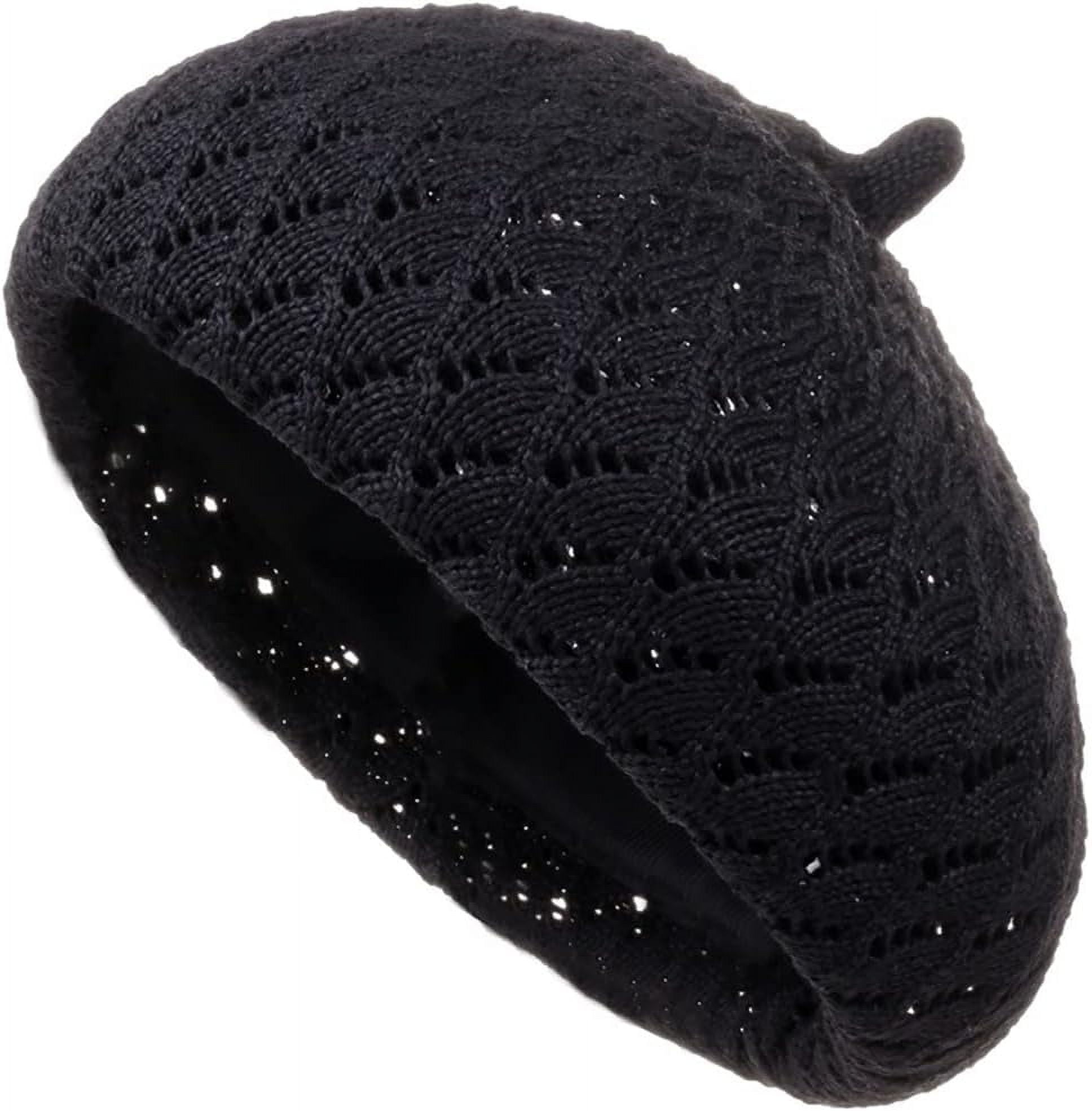 Kukuzhu Summer Beret Hats for Women Fashionable French Style Beanie Hat ...