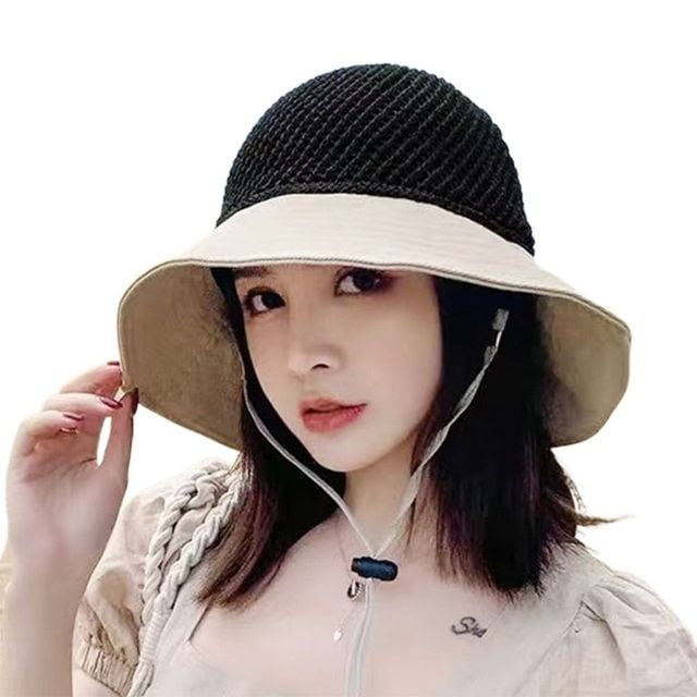 Kukuzhu Summer Women Bucket Hat Uv Protection Sun Hats Soft Foldable