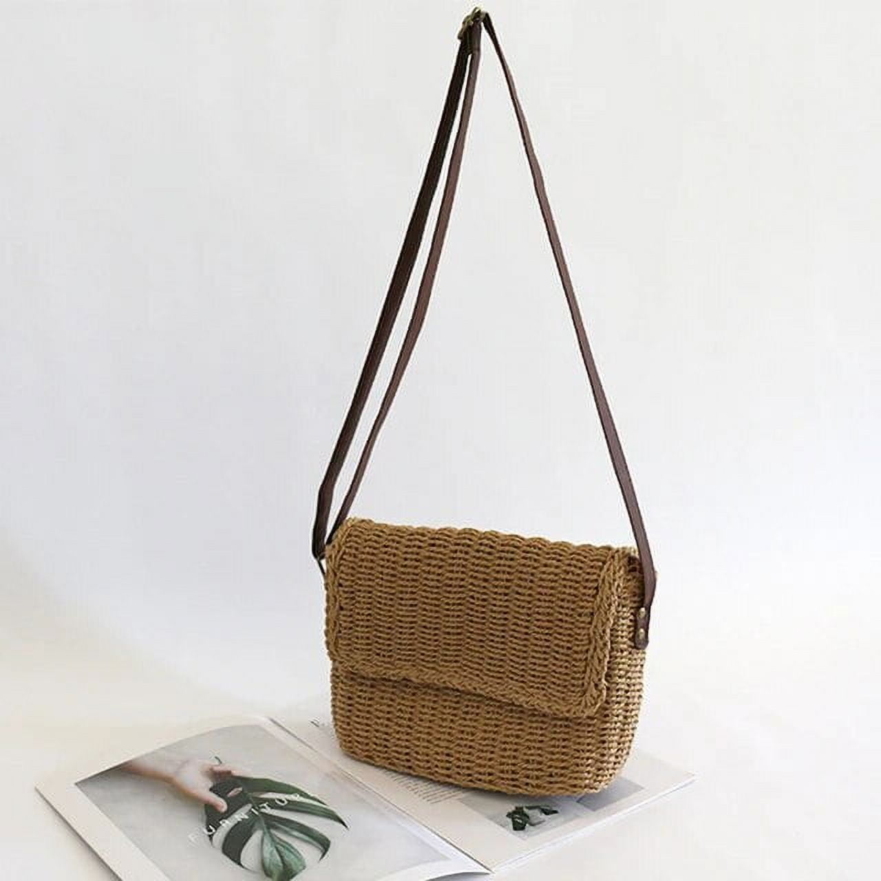 Kukuzhu Summer Woven Straw Shoulder Bag For Women Vacation Beach Bags ...