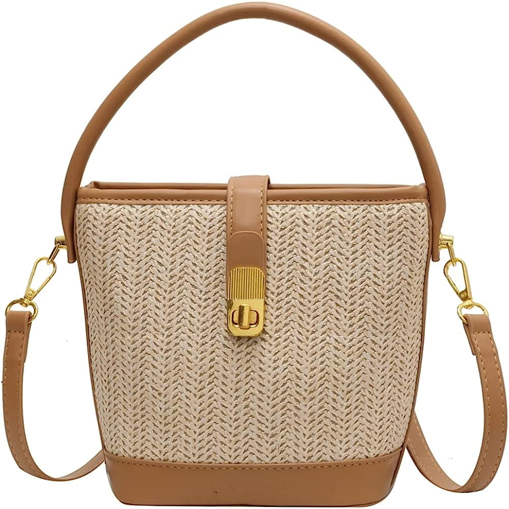 Kukuzhu Tote Bag for Women Straw Purses Stylish Summer Beach Straw Tote ...