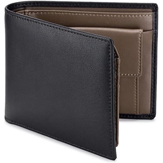 Kukuzhu Wallet for Men Retro Leather Credit Card Holder Bifold RFID ...