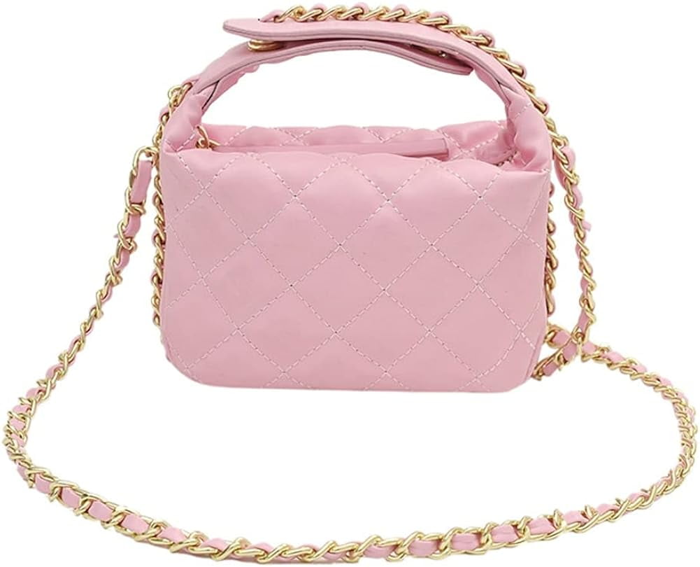 Kukuzhu Women Mini Tote Bag Cute Quilted Crossbody Shoulder Bag Top ...
