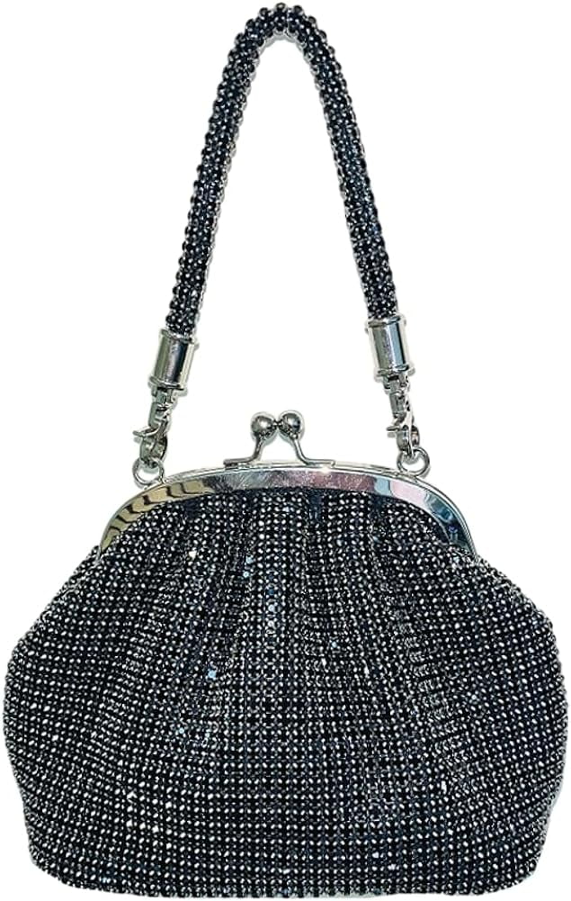 Kukuzhu Women Rhinestone Evening Bag Sparkly Glitter Clutch Purse ...