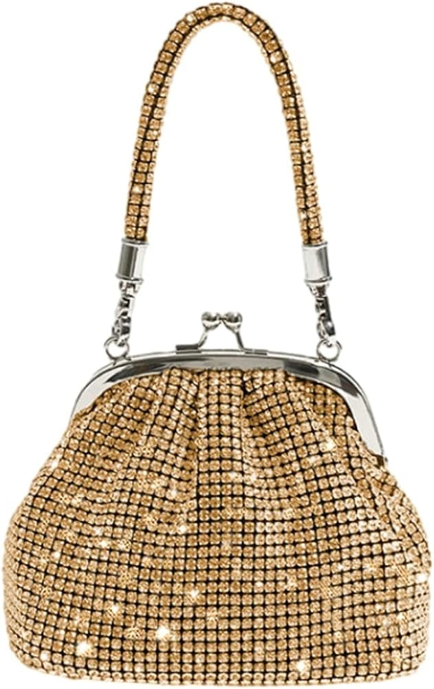 Kukuzhu Women Rhinestone Evening Bag Sparkly Glitter Clutch Purse ...