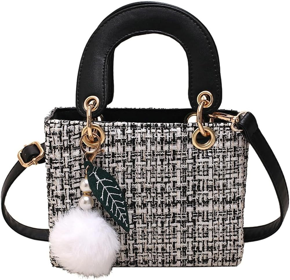 Kukuzhu Women Shoulder Tote Bag Small Chic Cute Plaid Hobo Bag Travel ...
