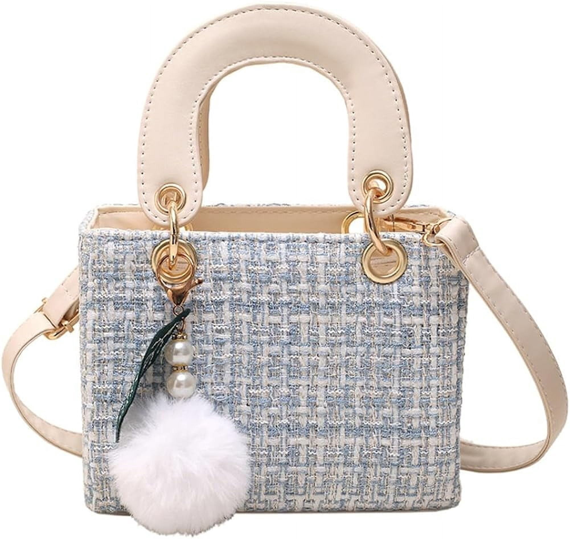 Kukuzhu Women Shoulder Tote Bag Small Chic Cute Plaid Hobo Bag Travel ...