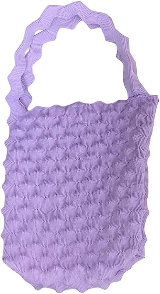 Kukuzhu Women Small Crochet Cell Phone Purse Vertical Open Tote Mini ...