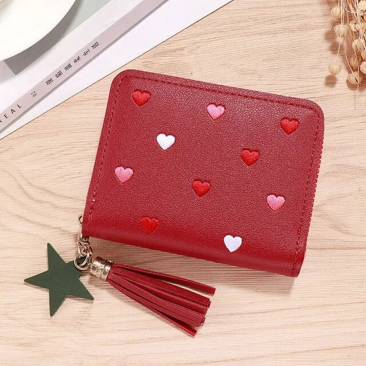 Kukuzhu Women Small Wallet Ladies Mini Tassel Wallet Cute Girl Short ...