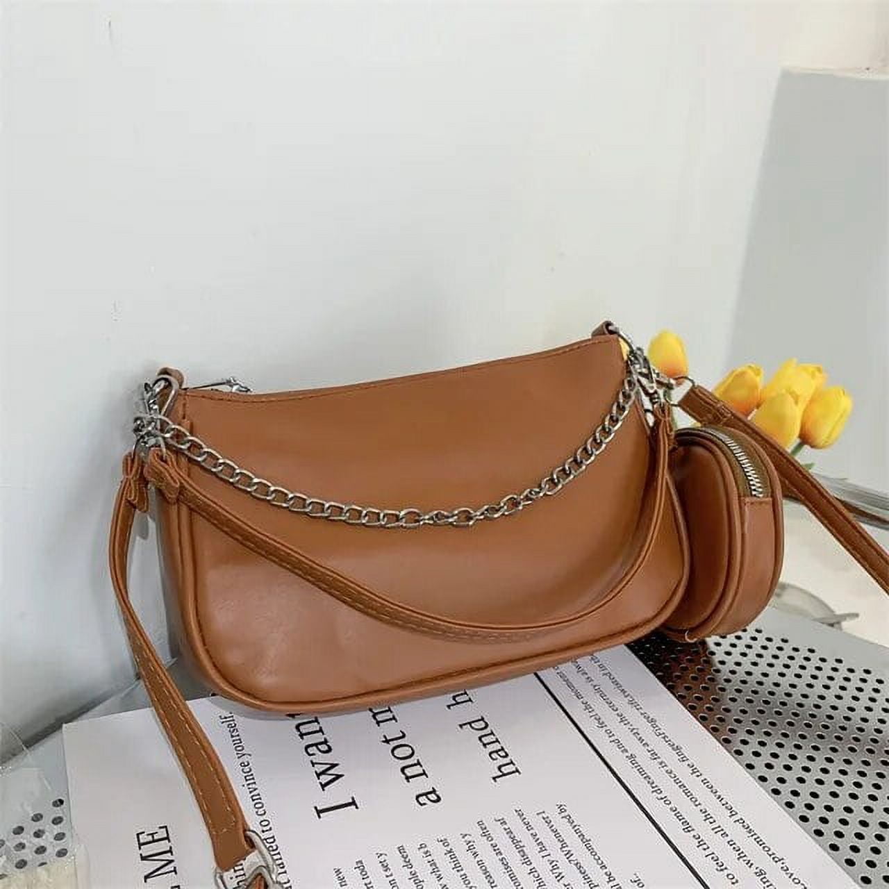 Kukuzhu Women Soft PU Leather Shoulder Bag Fashion Female Daily Solid ...