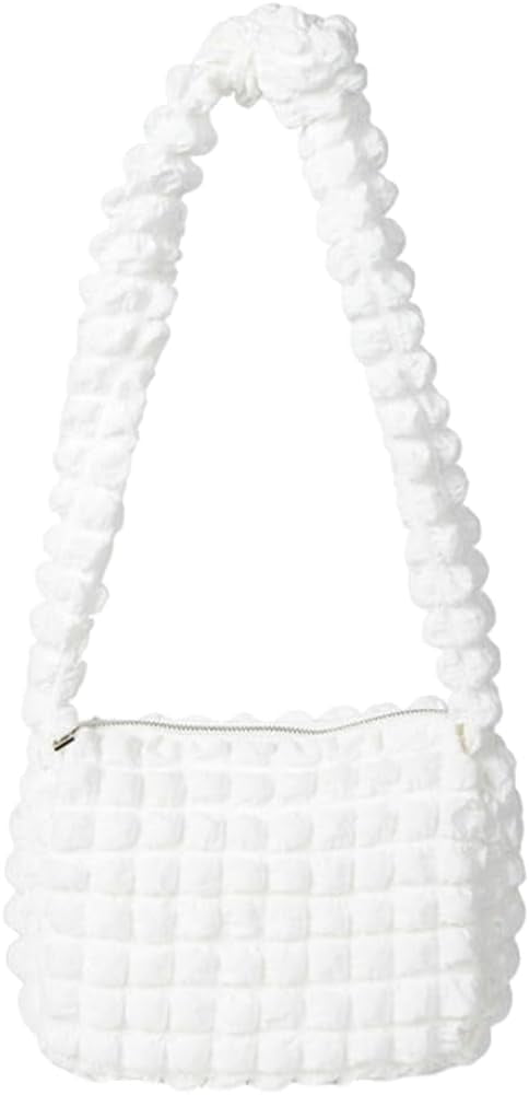 Kukuzhu Women Tote Bag Cute Bubble Hobo Bag Puffer Bag Pleated Shoulder ...