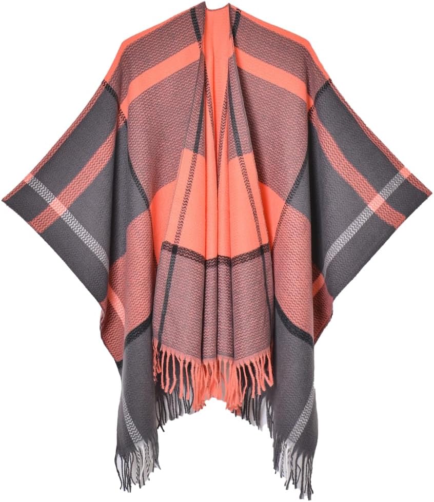 Kukuzhu Women's Elegant Shawl Wraps Open Front Cardigan Sweater for ...