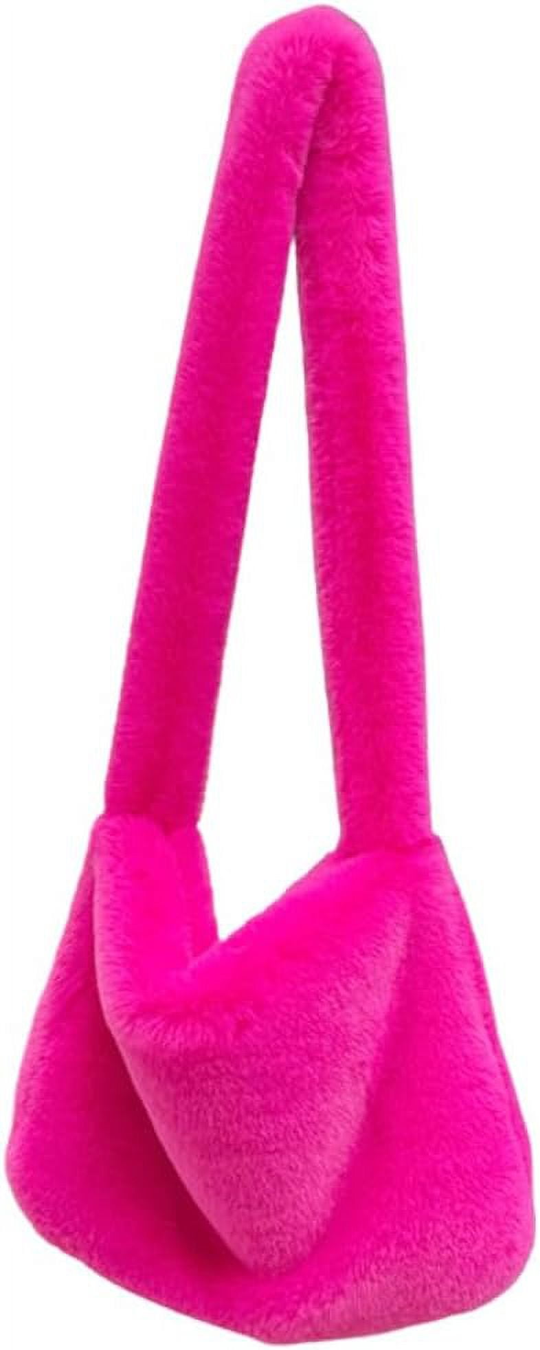 Kukuzhu Women’s Furry Crossbody Bag Large Capacity Fuzzy Faux Fur ...