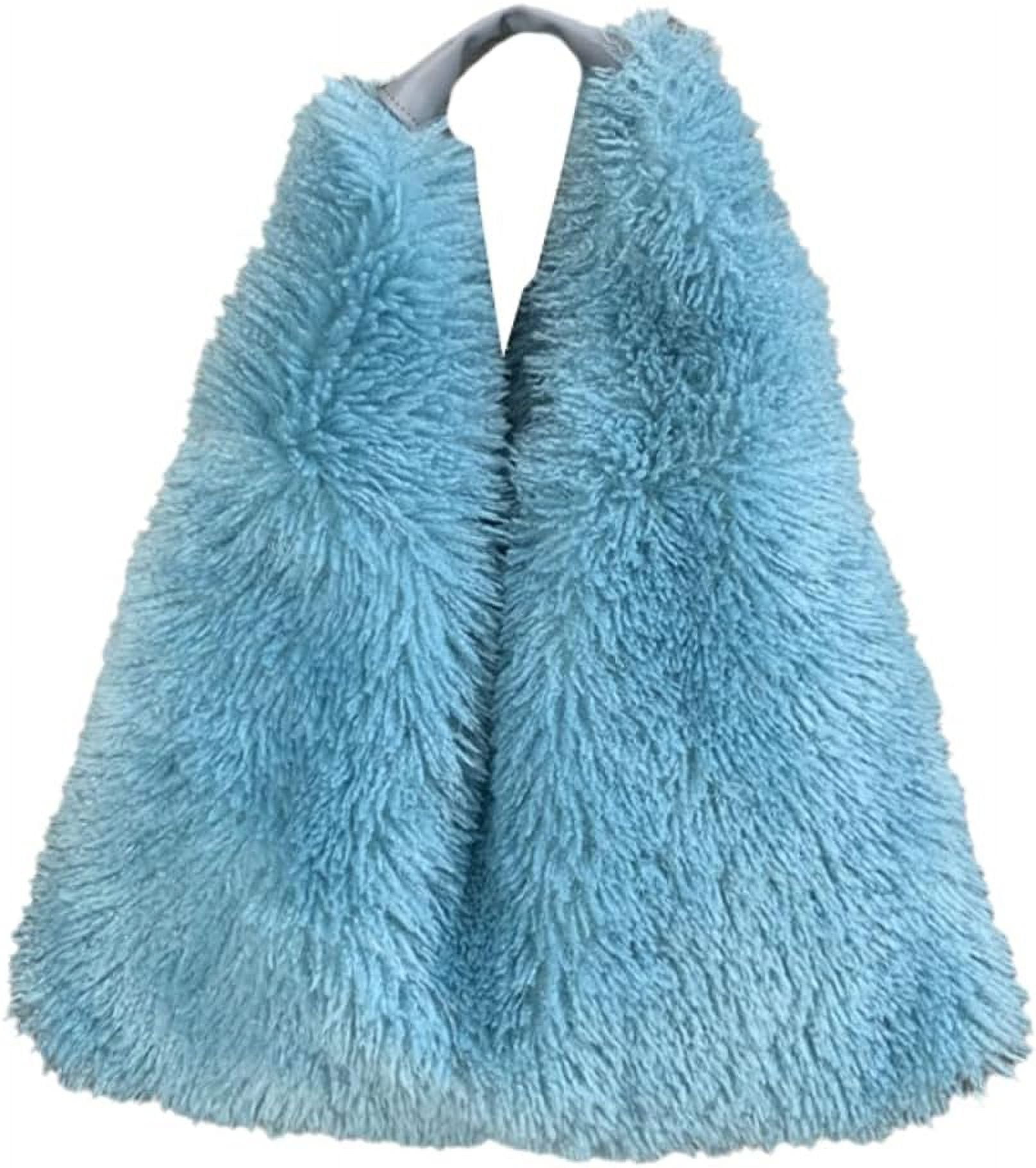 Kukuzhu Women's Furry Faux Fur Shoulder Bag Fluffy Plush Hobo Bag Soft ...