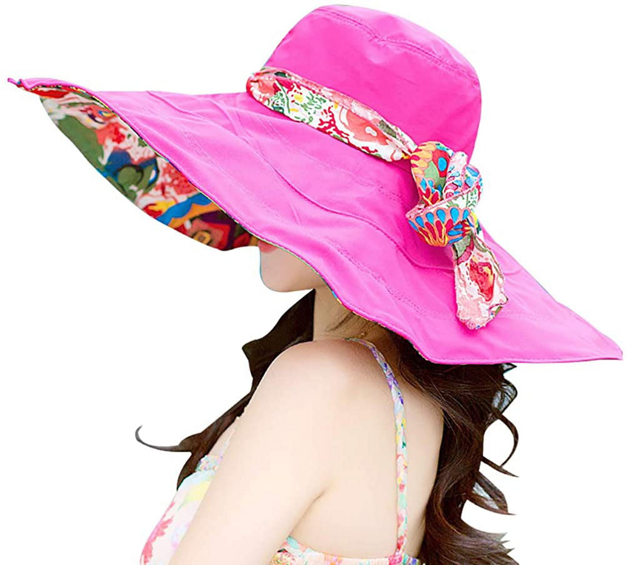 Kukuzhu Womens Sun Hat Packable Reversible Bucket Hat Uv Sun