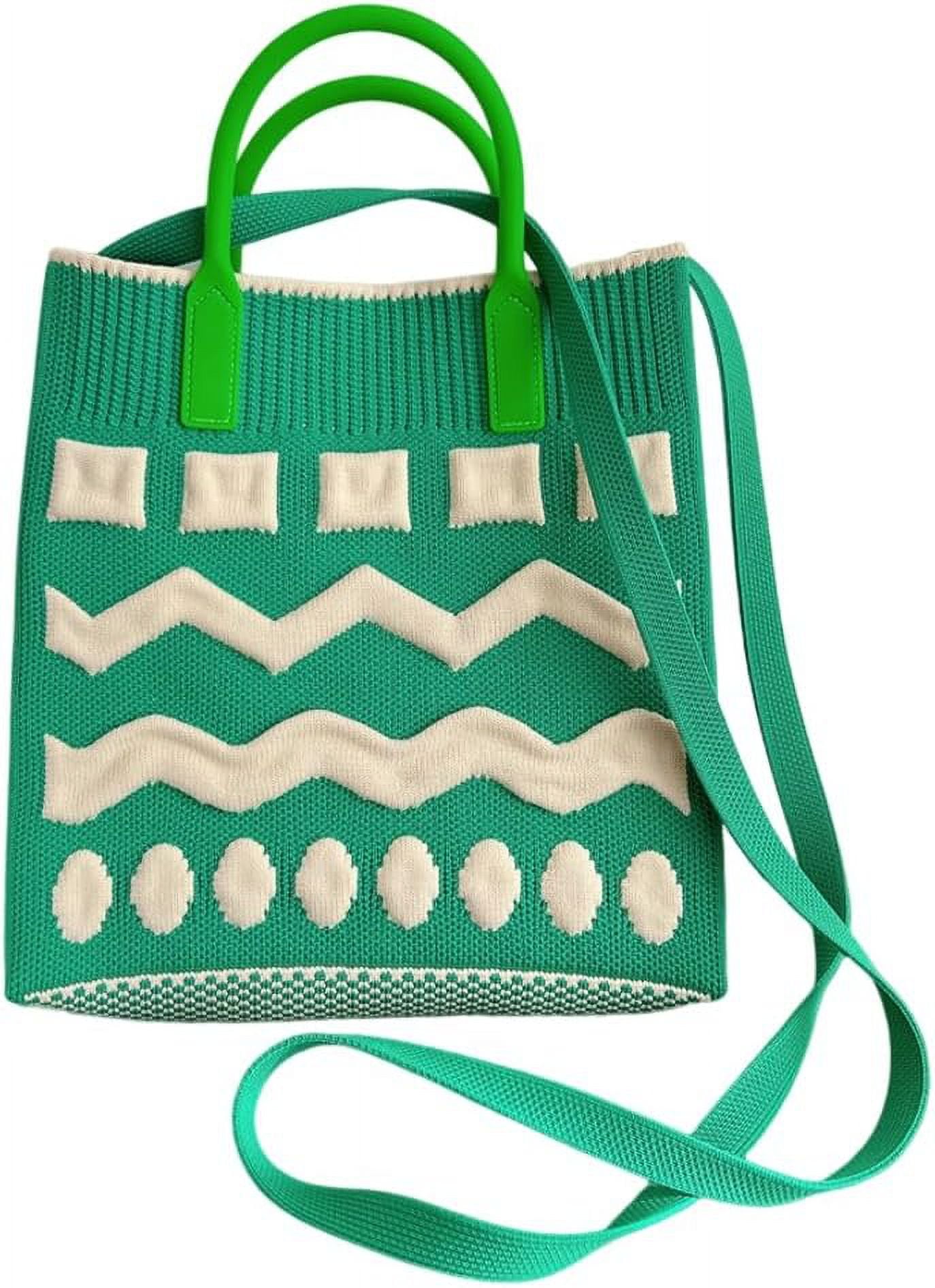 Kukuzhu Women’s Tote Bag Knitted Aesthetic Shoulder Bag Tote Bag Cute ...
