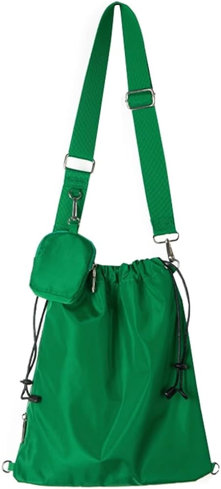 Kukuzhu Womens Drawstring Bucket Bag Designer Shoulder Crossbody Bag ...