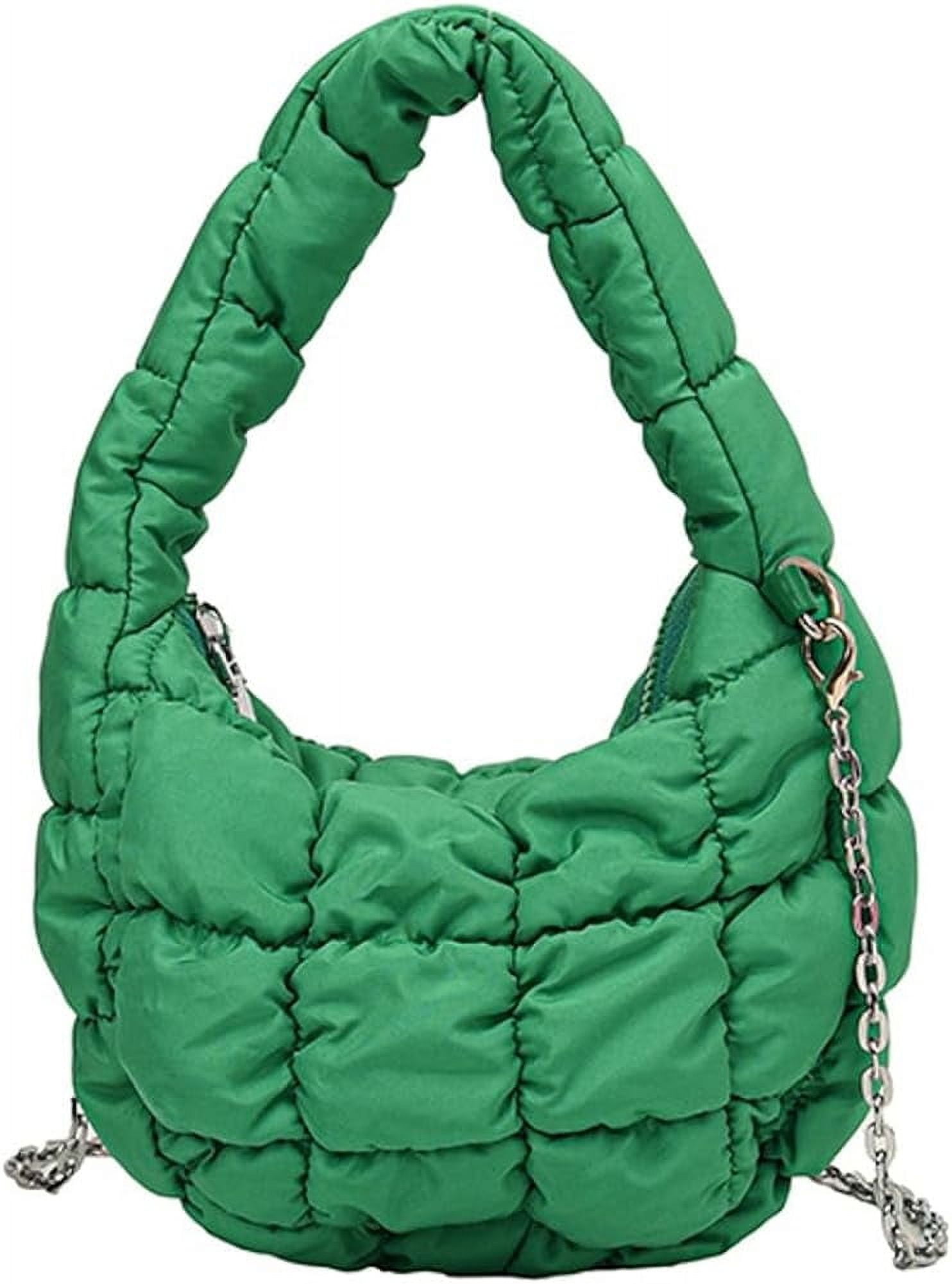 Kukuzhu Womens Quilted Crossbody Bag Puffer Top Handle Bag Quilted ...
