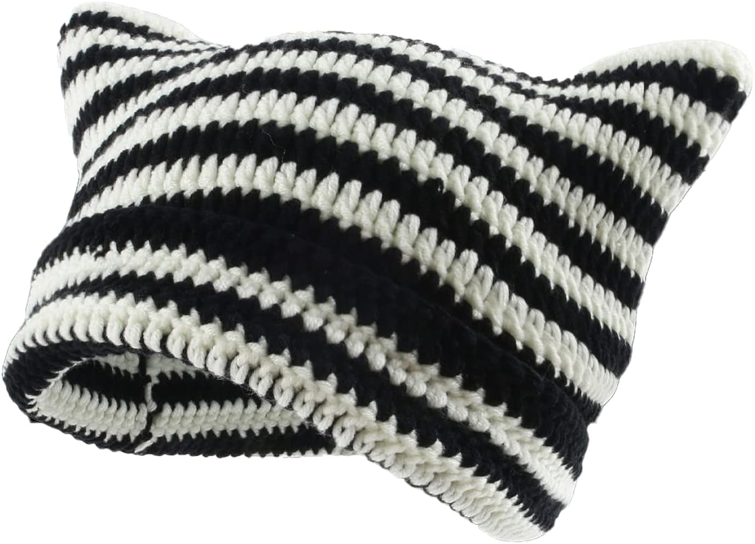 Kukuzhu Y2K Beanies Vintage Grunge Crochet Hats Kawaii Cute Fox Cat ...