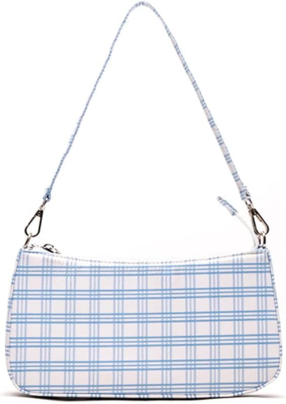 Kukuzhu Y2k Purse Aesthetic Shoulder Bag For Women Plaid Purse Cute ...