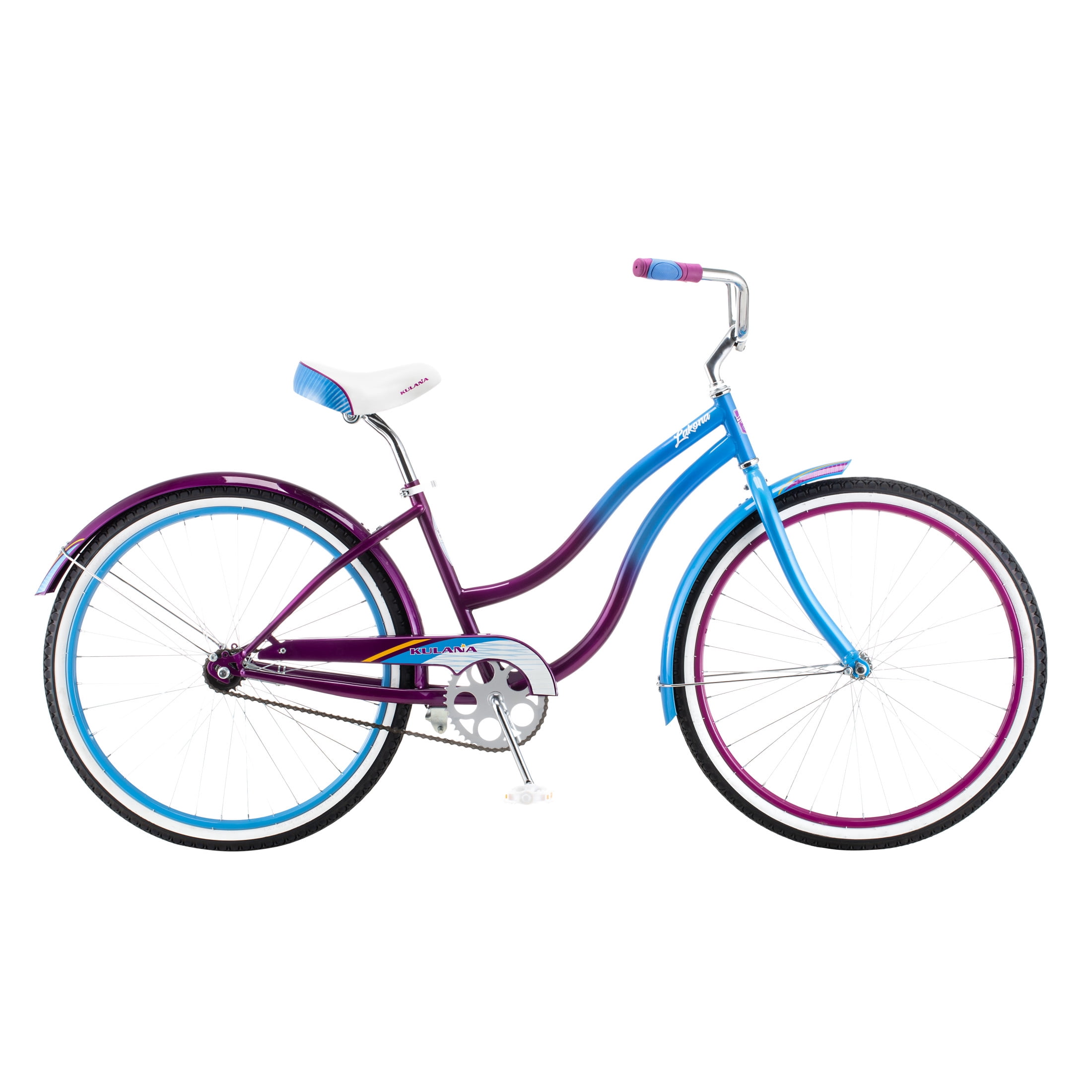 Kulana Lakona Shore Beach Cruiser Bike, 26-Inch Wheel, Single Speed ...
