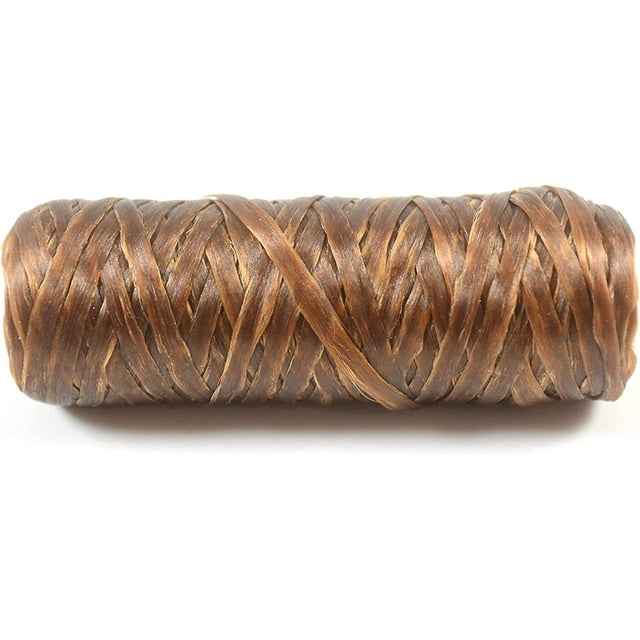 Kulay Brown Bobbin Artificial Deer Sinew Waxed Flat Poly Thread, 20 ...