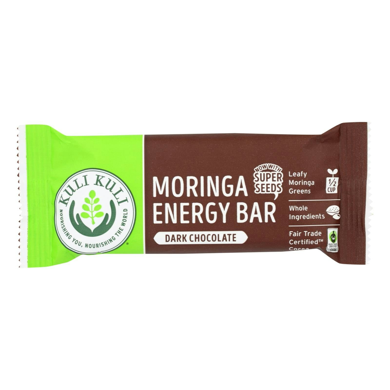 Kuli Kuli Moringa Mo Bar Dark Chocolate 1.6 oz (Pack Of 12) - Walmart.com