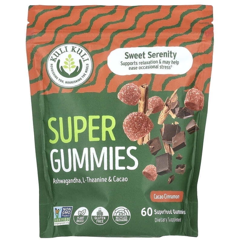 Kuli Kuli, Super Gummies, Sweet Serenity, Cacao Cinnamon, 60 Superfood ...