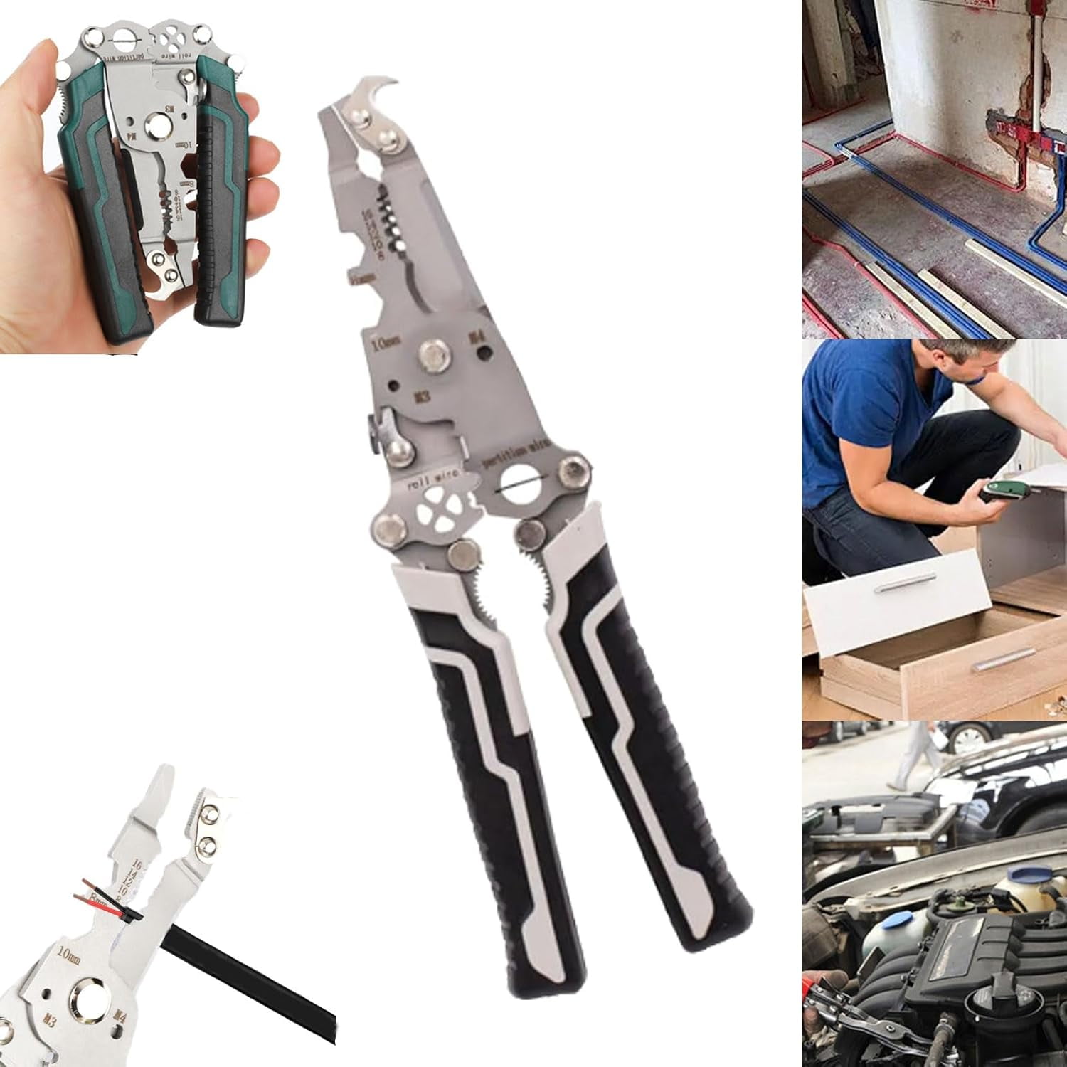 Kulken Wire Stripper, 2025 New Upgrade 18 in 1 Foldable Wire Stripper ...