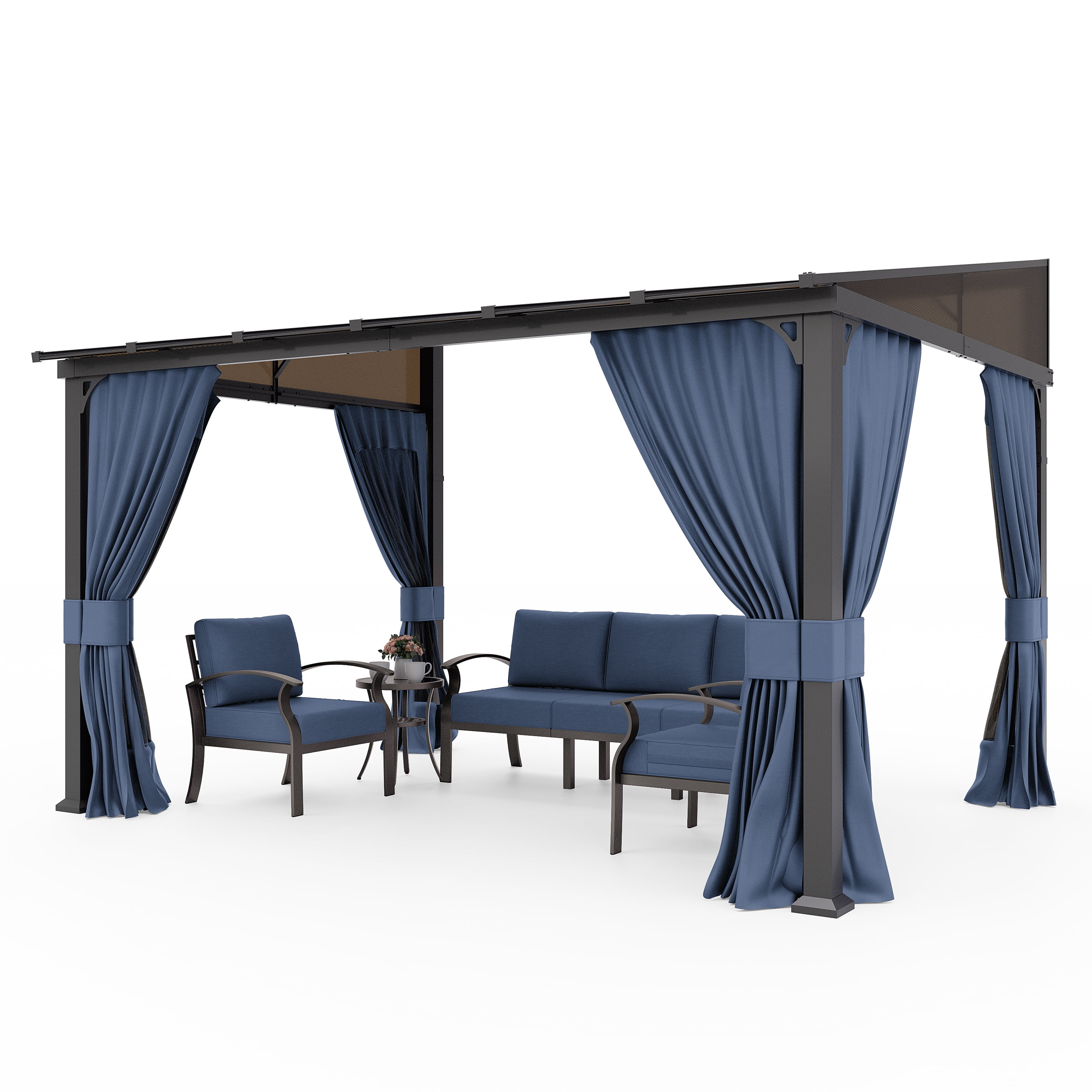 Kullavik 10’ x 12’ Gazebo, screened in gazebo,Outdoor Sunroom,Awnings ...