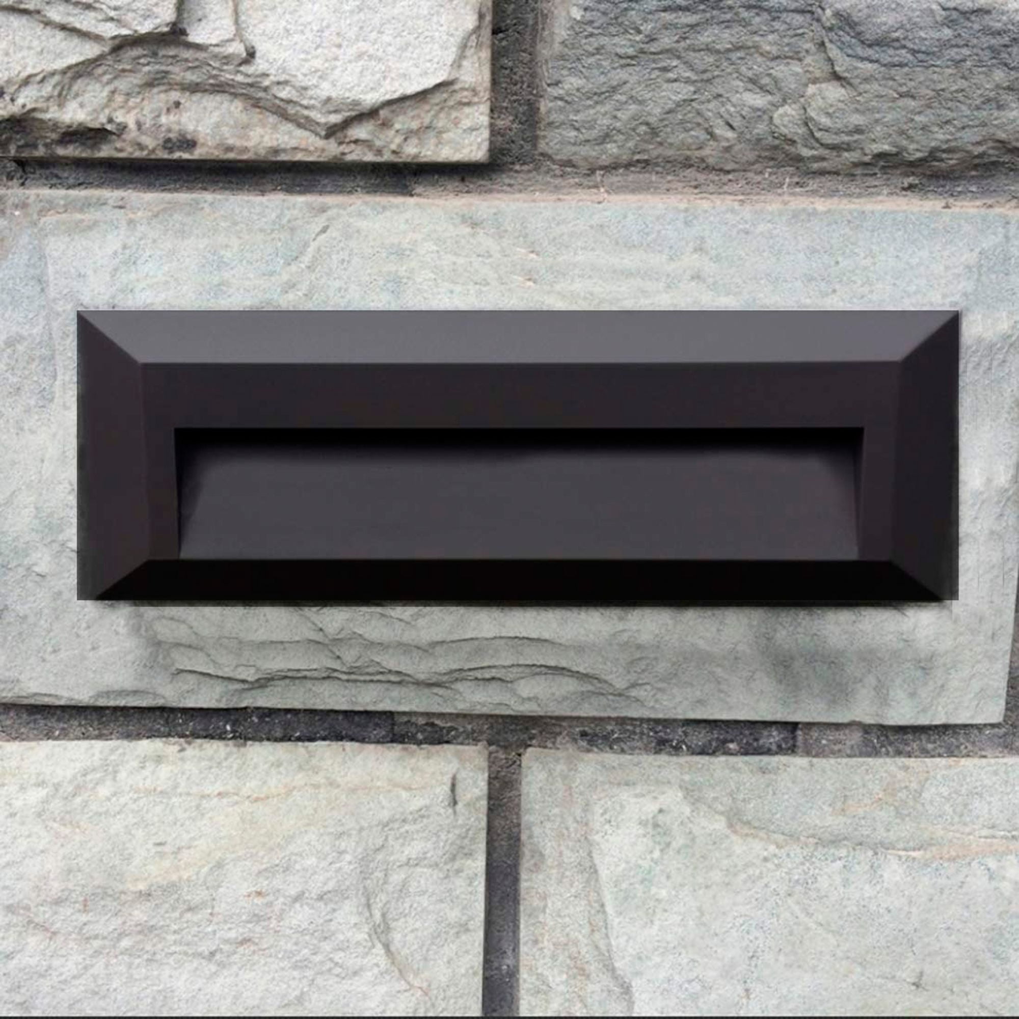 Kullum 9" Wide Black LED Edge Step Light - Walmart.com
