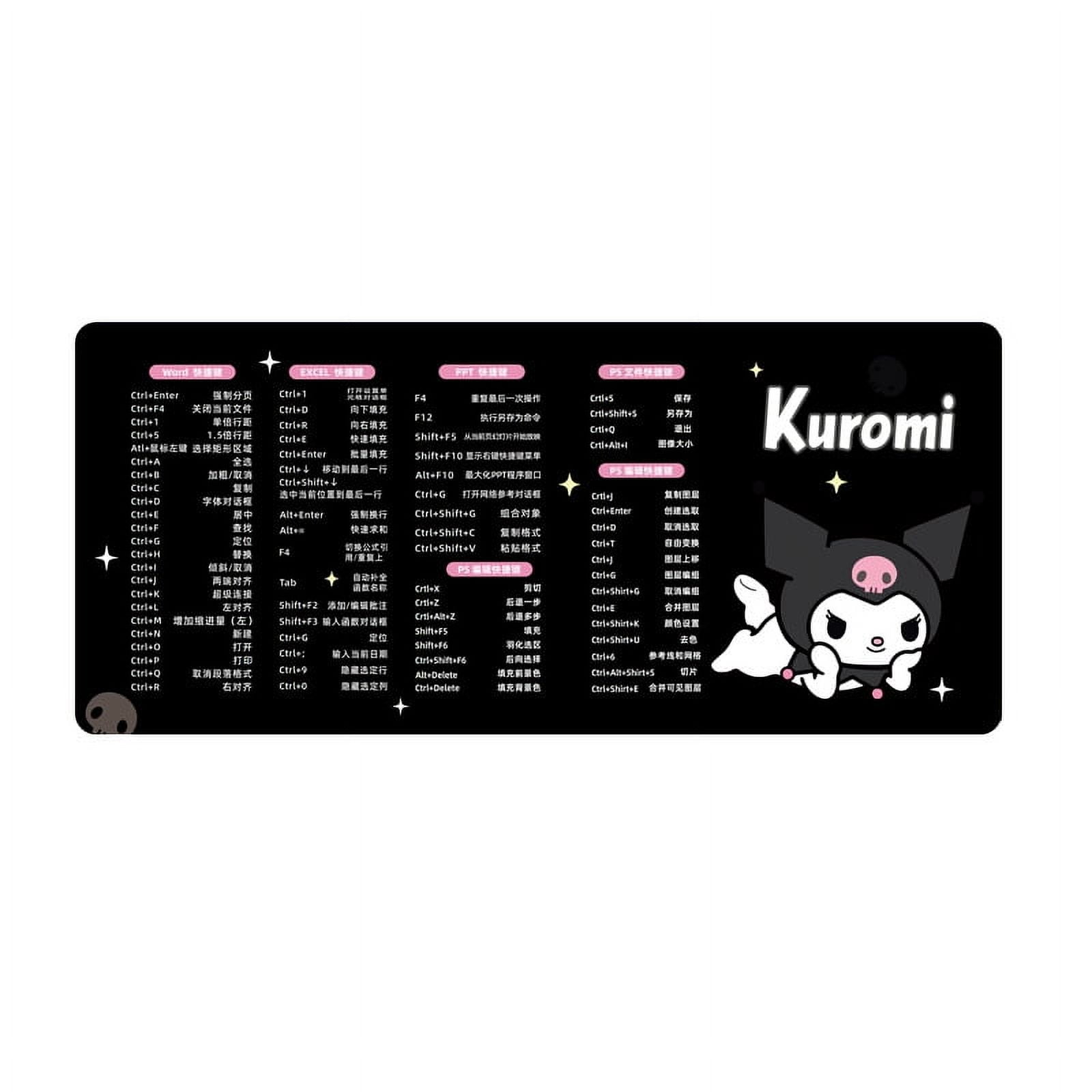 Kulomi shortcut mouse pad Sanrio cute cartoon anime keyboard pad ...