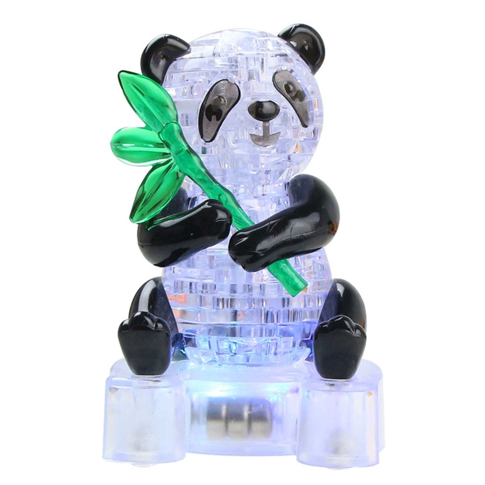Kuluzego Coolplay 3D Crystal Puzzle Panda Gifts, Desk Toys with Light ...