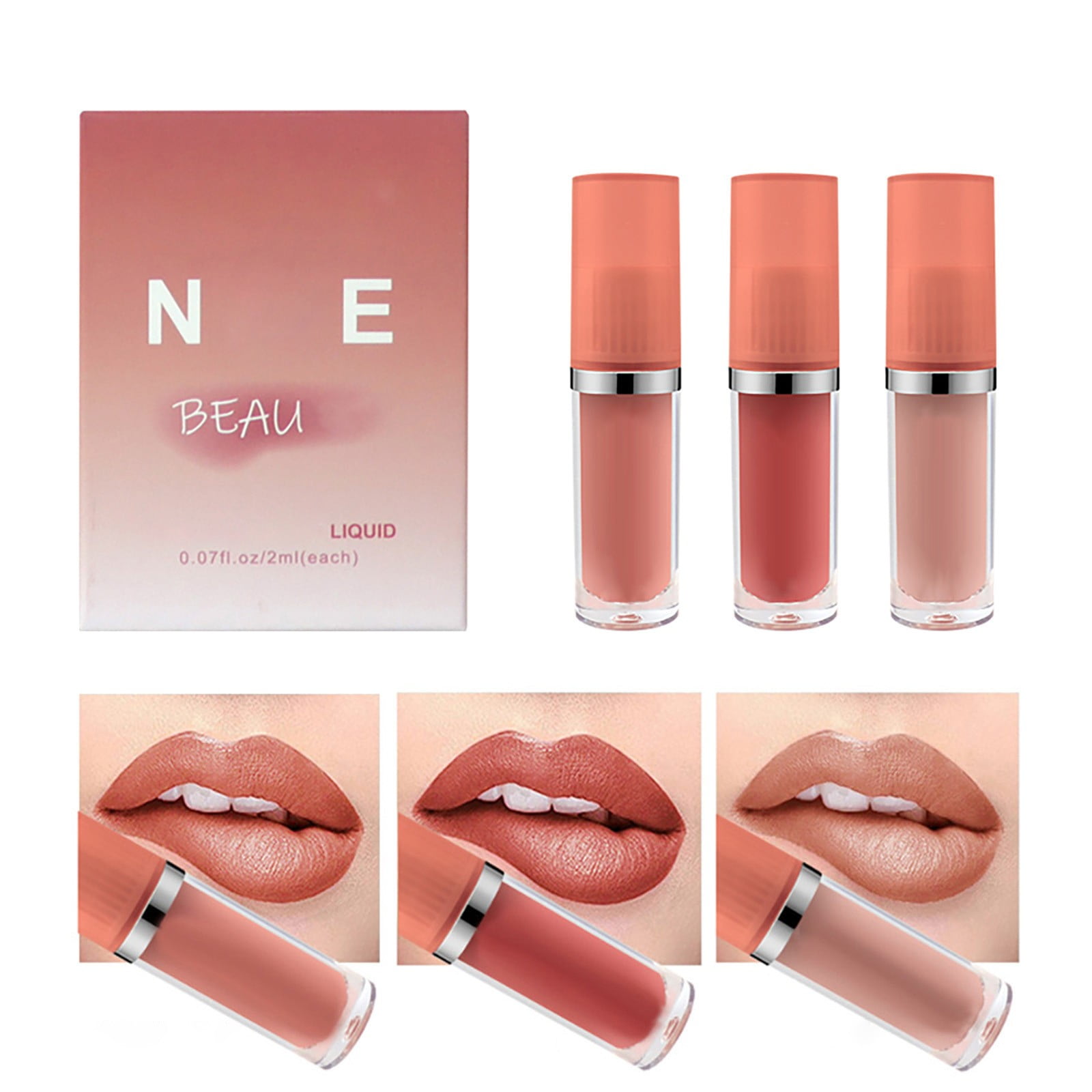 Kulywon Lip Gloss for Women,3 Pcs Lip Gloss Set Velvet Lipstick Non ... Kulywon Lip Gloss for Women,3 Pcs Lip Gloss Set Velvet Lipstick Non ...