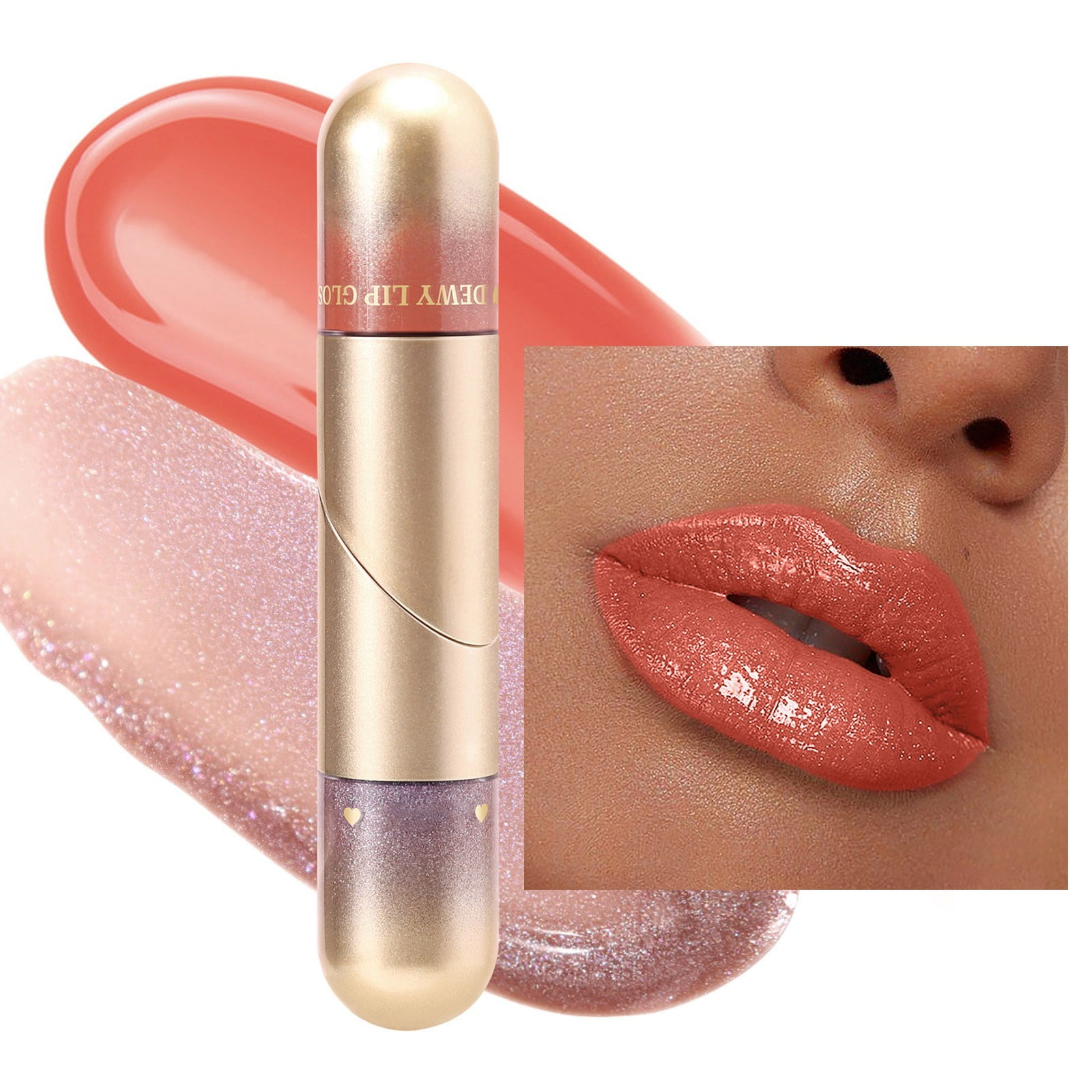 Kulywon Plumping Lip Gloss,Double Tube Lip Color Lip Lotion Moisturizes ... Kulywon Plumping Lip Gloss,Double Tube Lip Color Lip Lotion Moisturizes ...
