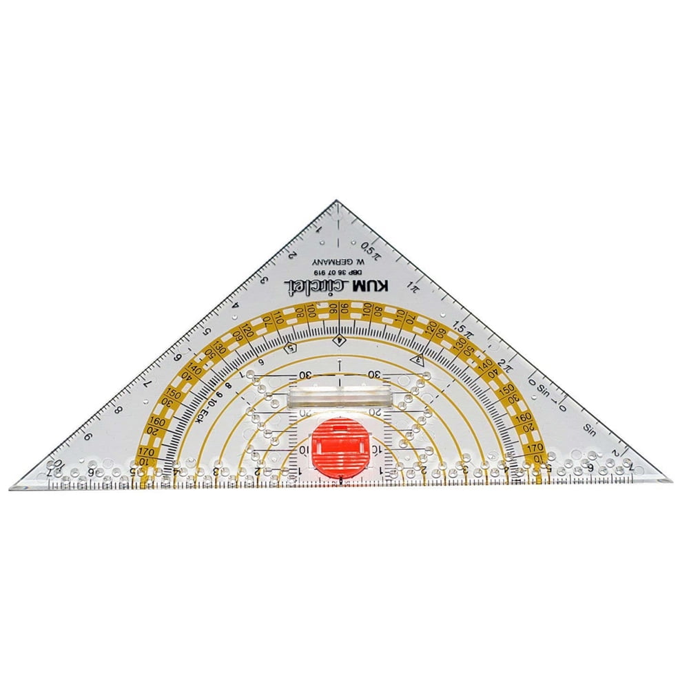 Kum Clear Acrylic 22 Cm Compass Triangle - Walmart.com