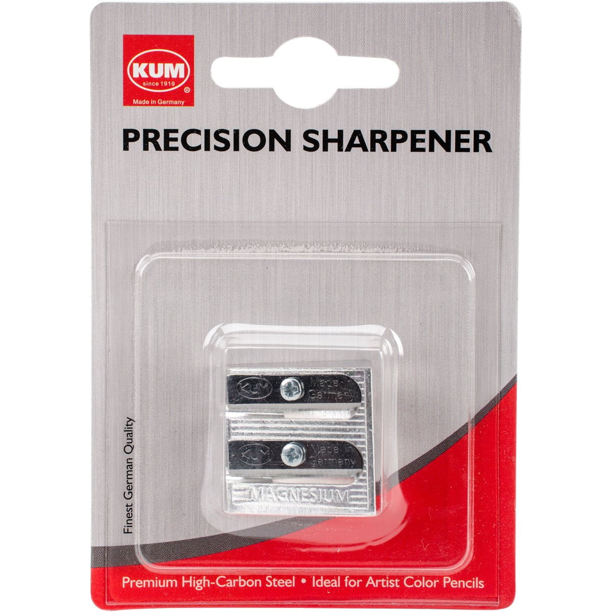 Kum Magnesium Alloy 1-Hole Steel Blade Barrel Pencil Sharpeners with ...