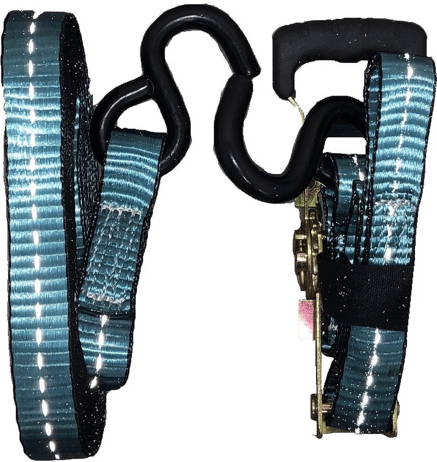 Kuma 1" x 15' Reflective Heavy Duty Tie-down Ratchet Strap 1,000 lbs ...