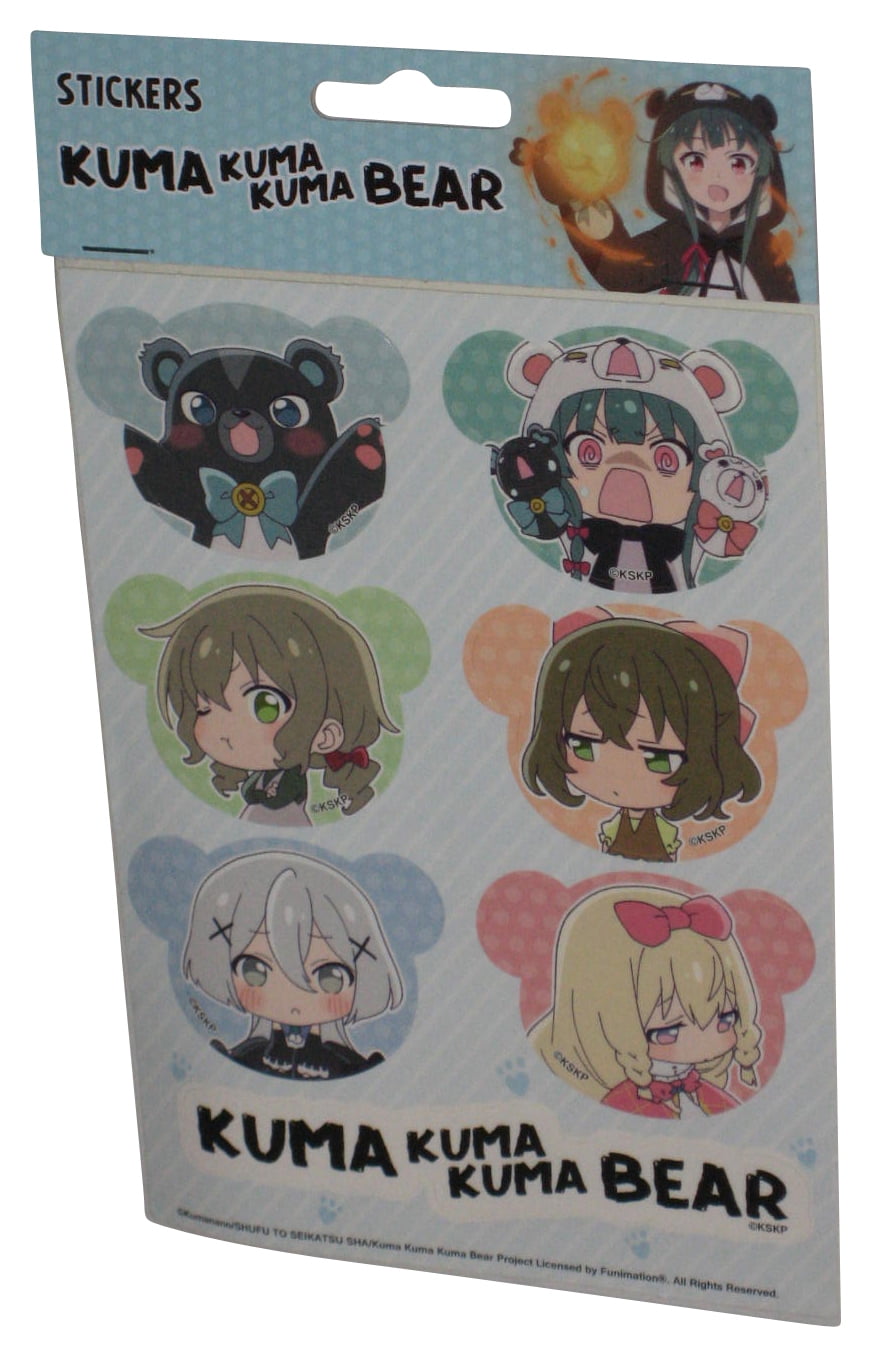 Kuma Kuma Kuma Bear SD Character Anime Sticker Sheet GE-452028 ...