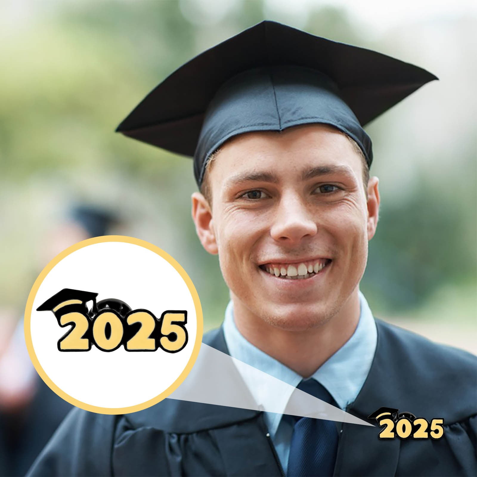 Kumdkd 1 Pcs Graduation Pins, Souvenir Emblem, Congrats Badges, Button ...