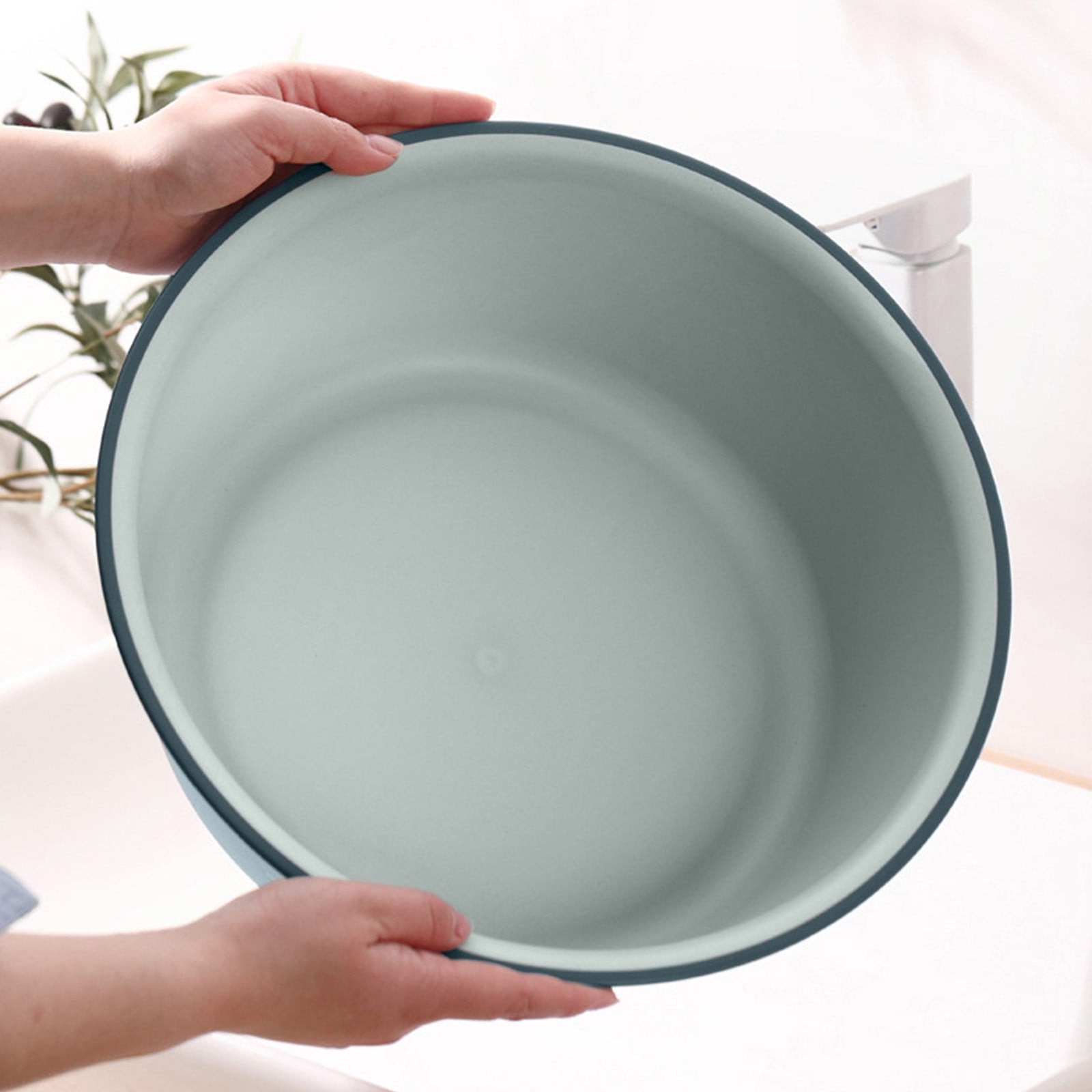 Kumdkd 10 Inch Extra Large Plastic Wash Basin - Heavy Duty Laundry Tub ...