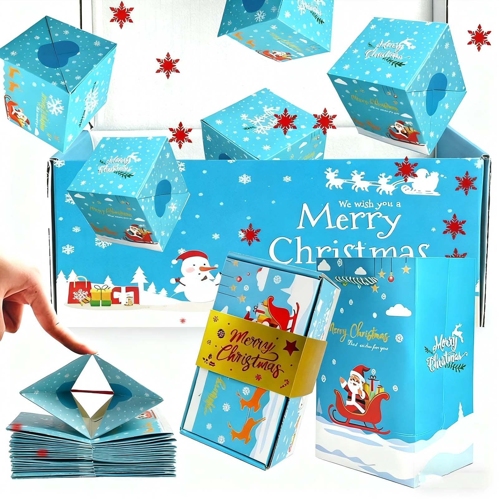 Kumdkd 2025 Merry Christmas Pop-Up Surprise Gift Box with Bouncing ...