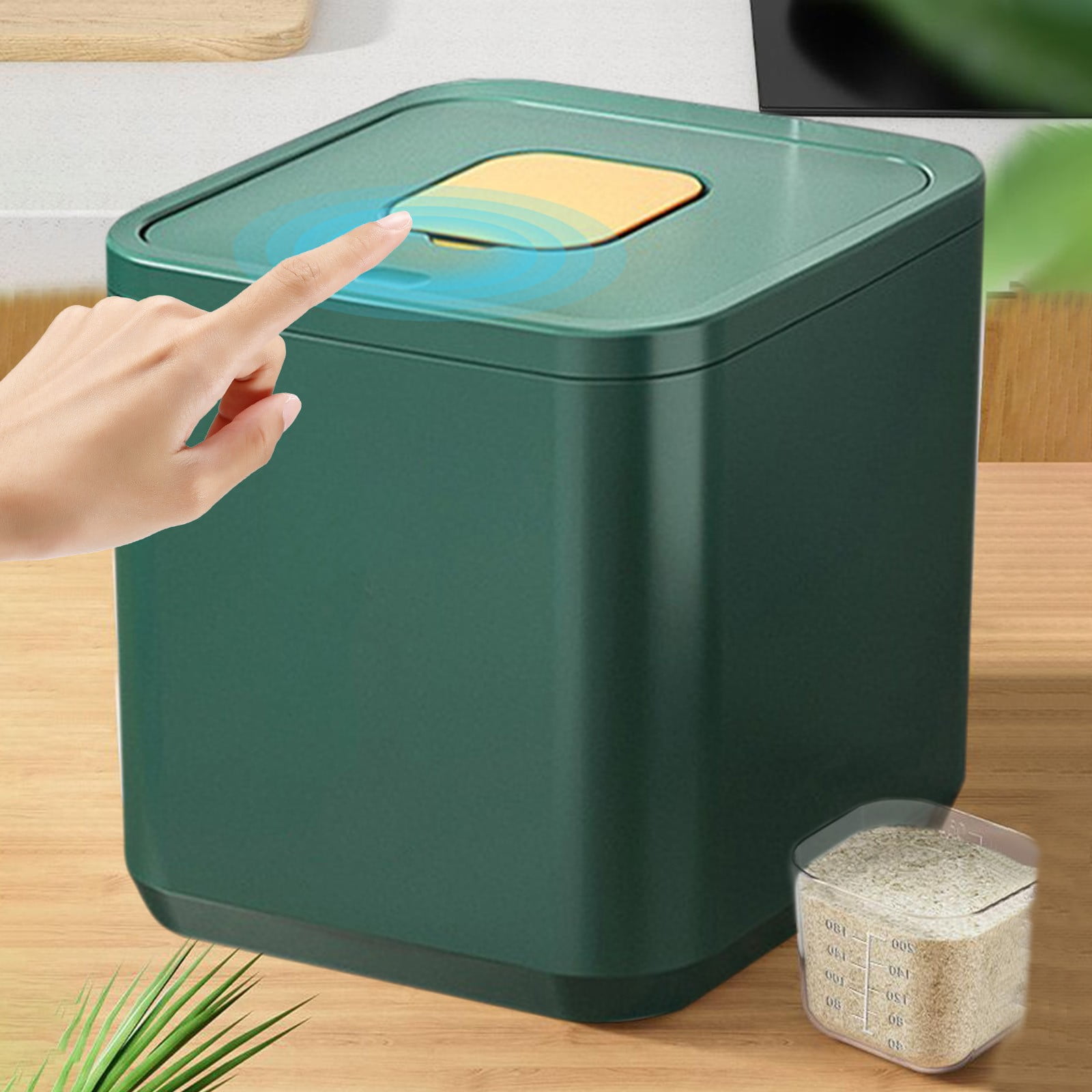 Kumdkd 5kg Airtight Rice Storage Container with Measuring Cup - Kitchen ...